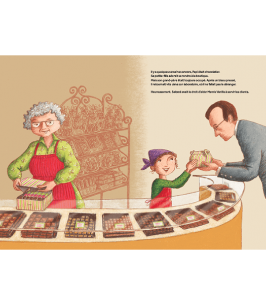 Papi-Chocolat, livre illustré, Utopique Maison d'édition indépendante