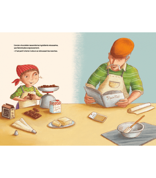 Papi-Chocolat, livre illustré, Utopique Maison d'édition indépendante